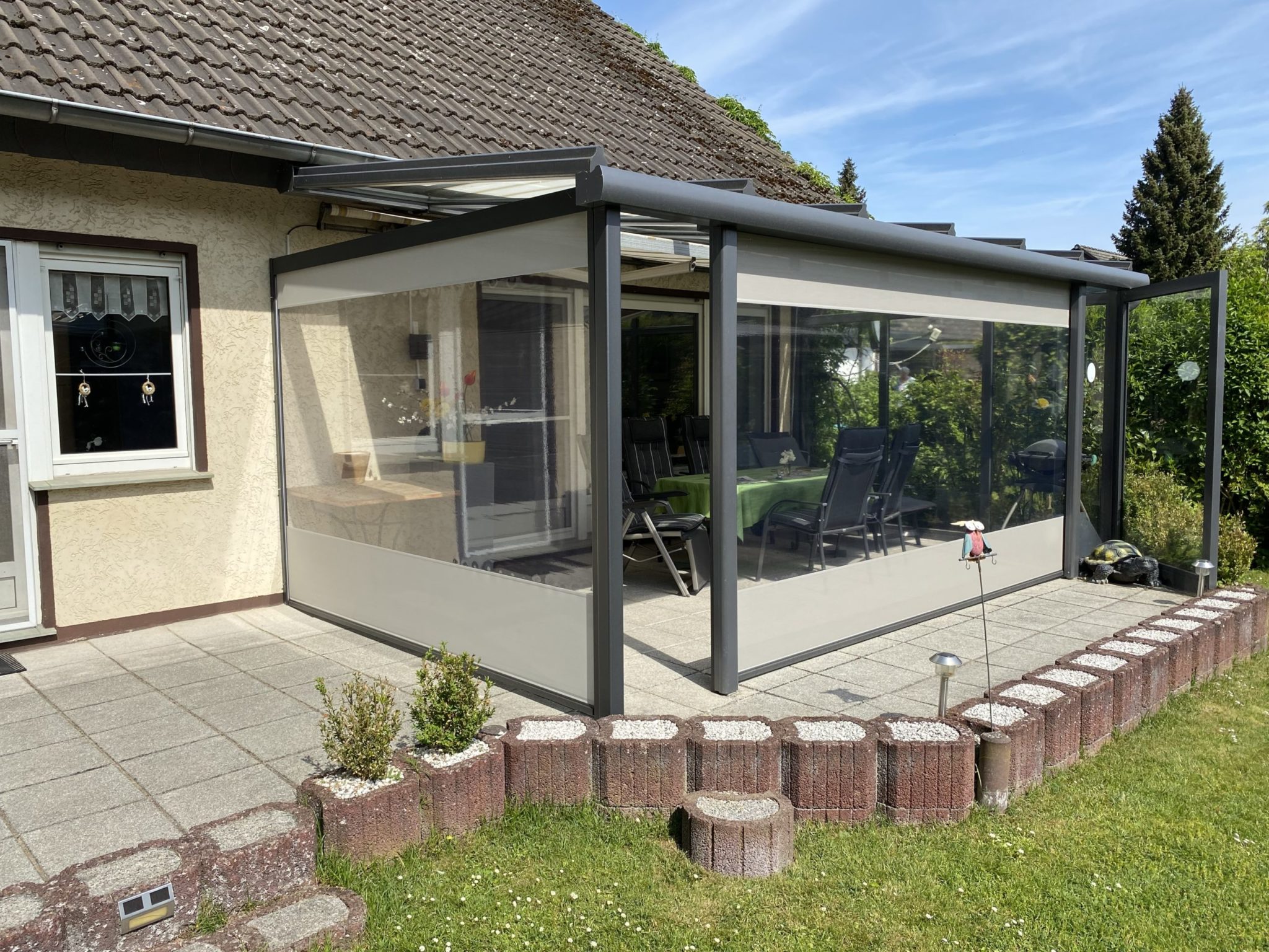 Faszinierend Wetterschutzrollos Fur Terrassen Ebenbild